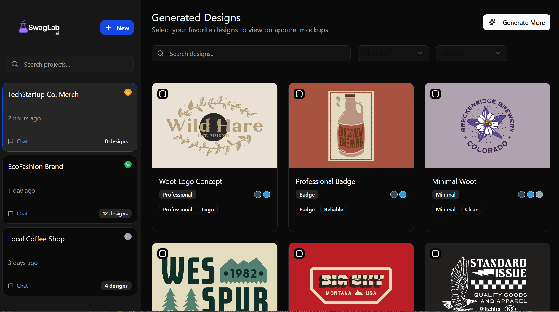 SwagLab.ai — AI‑Powered Merch Design at Scale